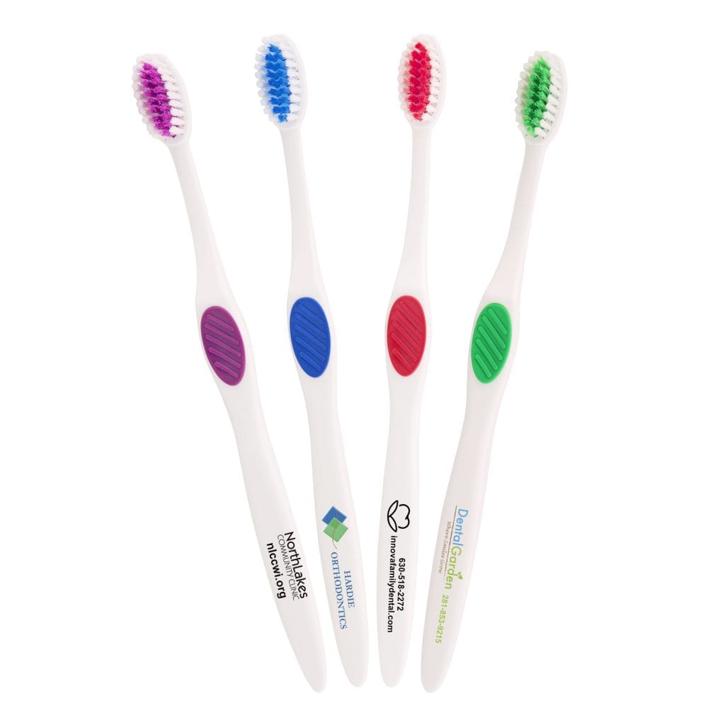 Bulk personalized Rubber Grip toothbrushes