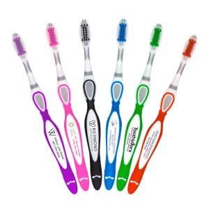 Bulk personalized Rubber Grip toothbrushes